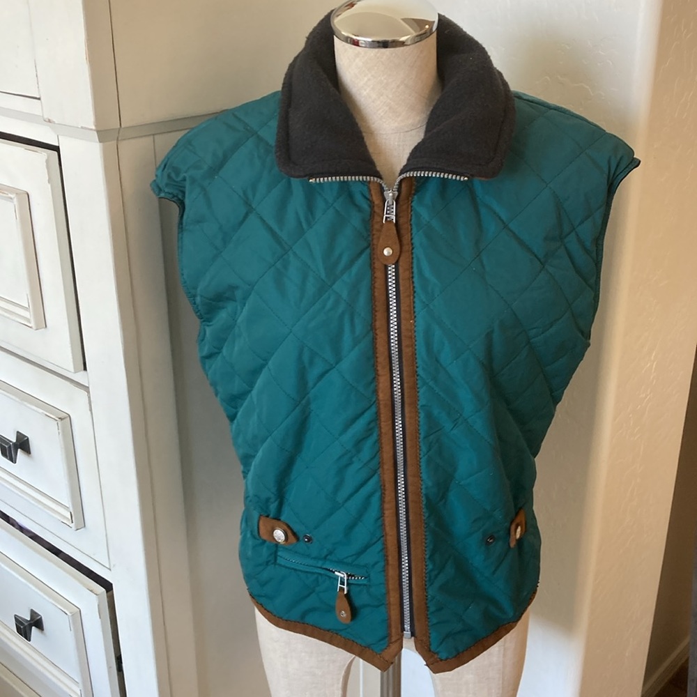 Vintage Obermeyer 6 Echo Puffer Ski Vest - Gem
